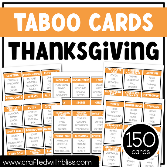 Thanksgiving Party Game Printable Bundle – CraftedwithBliss