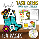 All Year Task Cards Math and Literacy Mega Bundle (Preschool, Sped, Ki ...
