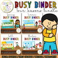 Four Seasons Busy Book/Binder Big Bundle (SpEd, Toddler and Pre-K) Spr ...