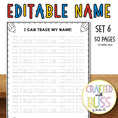 Editable Learning Name Worksheets | Morning Work – CraftedwithBliss