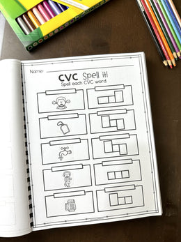 My CVC Activity Book (150+ pages) | Homeschool | Kindergarten | Litera ...