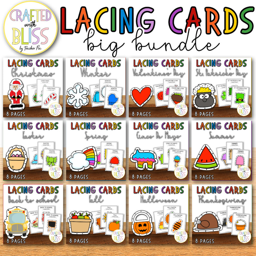 Lacing Cards MEGA Bundle – CraftedwithBliss