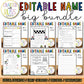 Editable Learning Name Worksheets | Morning Work – CraftedwithBliss
