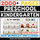 Pre-K Worksheets and Activities Mega Bundle,2000+ Pages of Preschool a ...