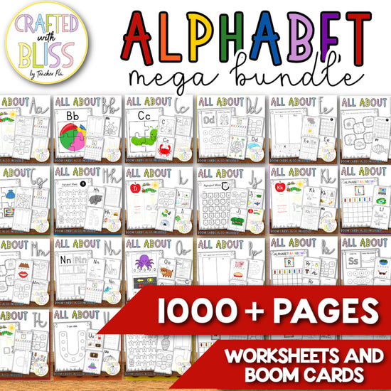 1000+ Pages Alphabet Worksheets and Digital Activities Mega Bundle Pre ...